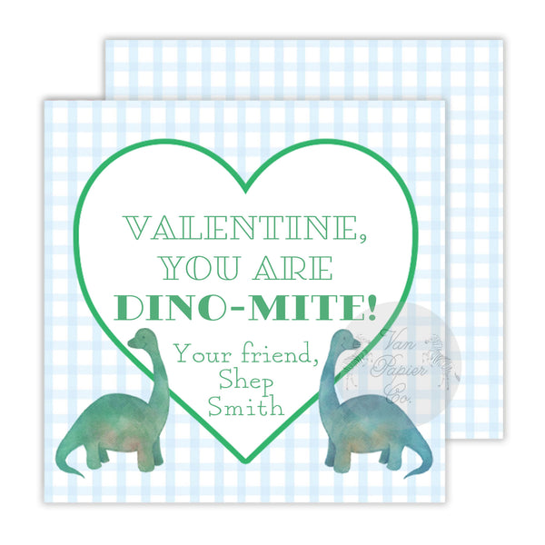 Dino-Mite Valentine Tags - Van Papier Co.