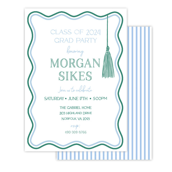 Tassel Graduation Party Invitation - Van Papier Co.