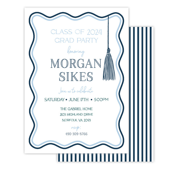 Tassel Graduation Party Invitation - Van Papier Co.