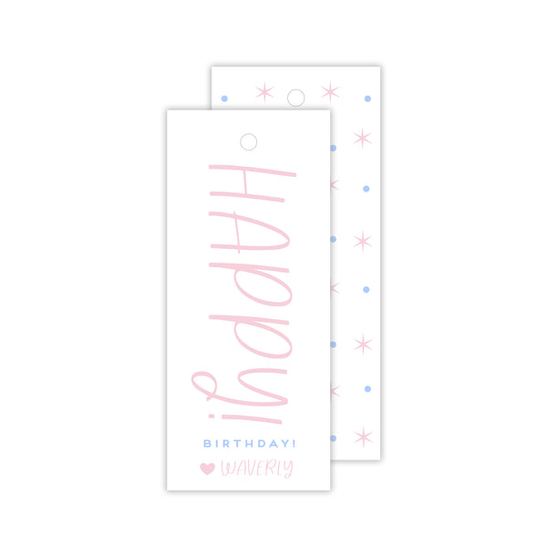 Girls Happy Birthday Hanging Gift Tags - Van Papier Co.