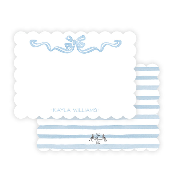 Scallop Bow Note Cards - Van Papier Co.